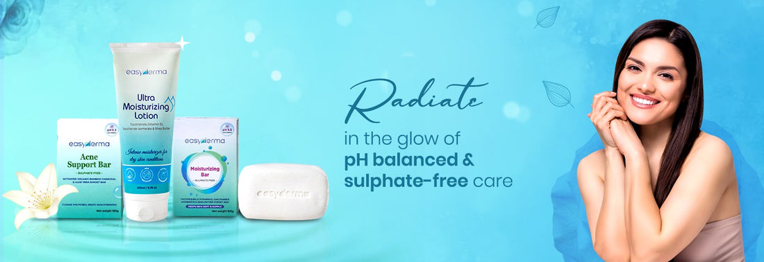 Easyderma : Moisturizing Lotion, Facial Soap Bar